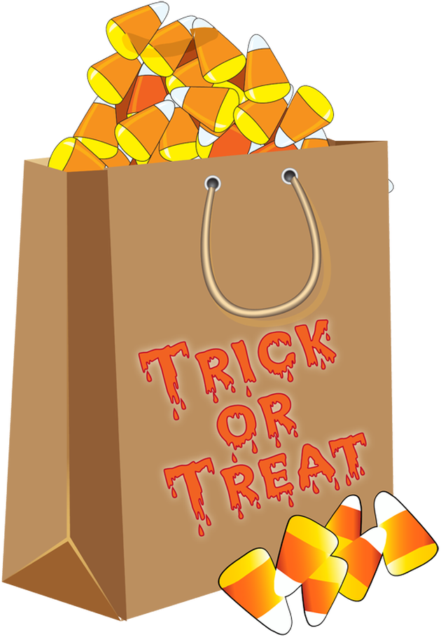 Download Cliparts Candy Treat - Halloween Trick Or Treat Bag Clipart ...