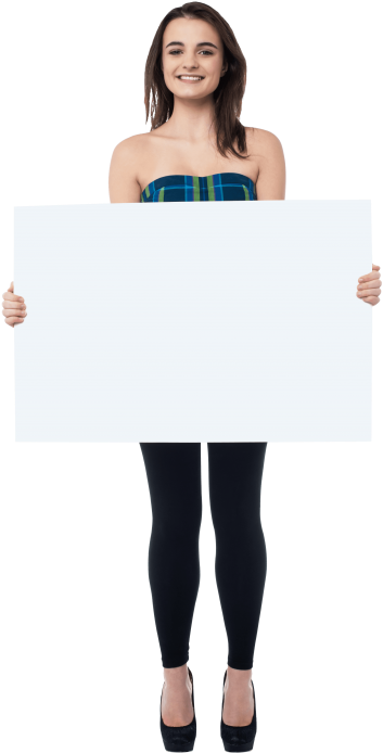Download Free Png Girl Holding Banner Png Images Transparent - Girls ...