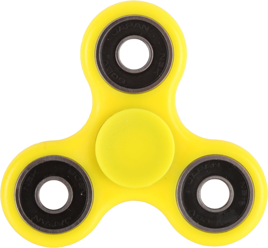 Download Transparent Fidget Spinner Yellow - PNGkit