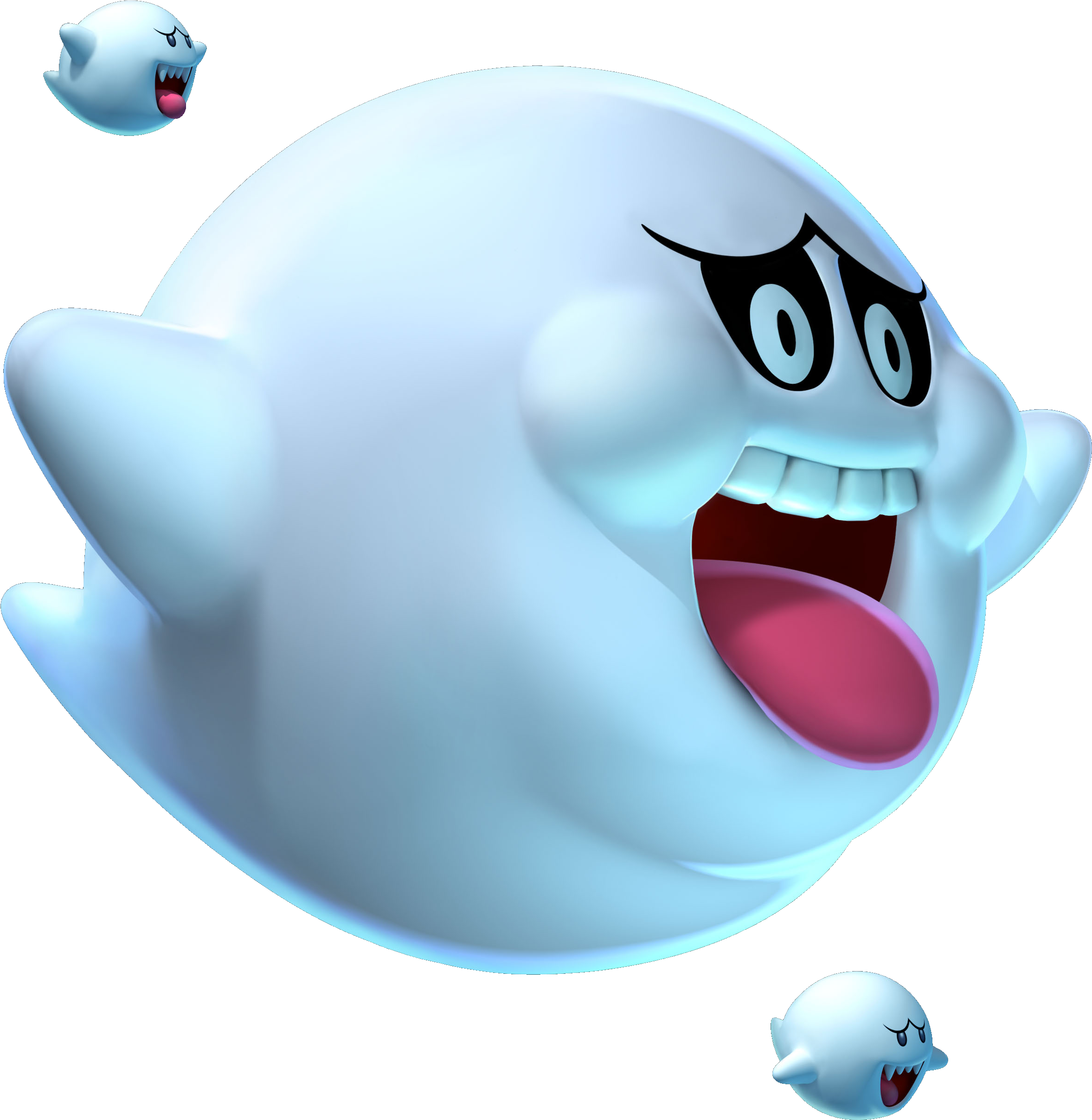 Download Nsmb2 Fat Boo - Super Mario Big Boo - Full Size PNG Image - PNGkit