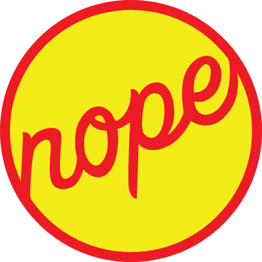 Download Nope Logo-yellow - Full Size PNG Image - PNGkit