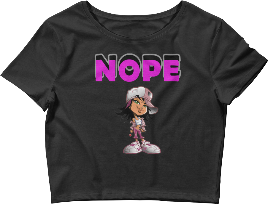 Download Nope Crop Top - Stop Plastic Pollution Shirt - Full Size PNG ...