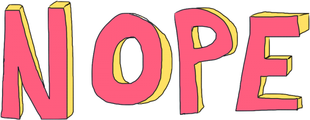 Download Nope Word - Full Size PNG Image - PNGkit