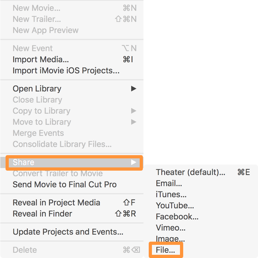 Download File Share File Menu Bar Imovie - Menu Bar - Full Size PNG ...