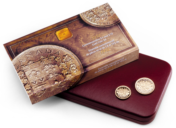 Download 1912 Commemorative $5 And $10 Gold Coin Set - Full Size PNG ...