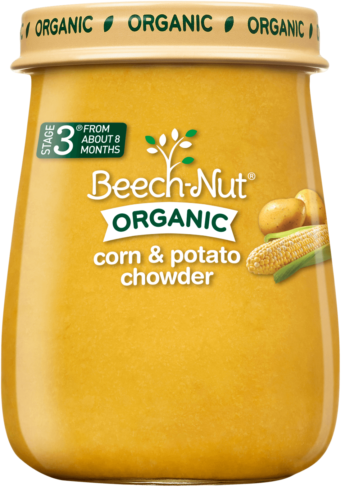 Download Organic Corn & Potato Chowder Jar - Beech-nut Organic Stage 2 ...