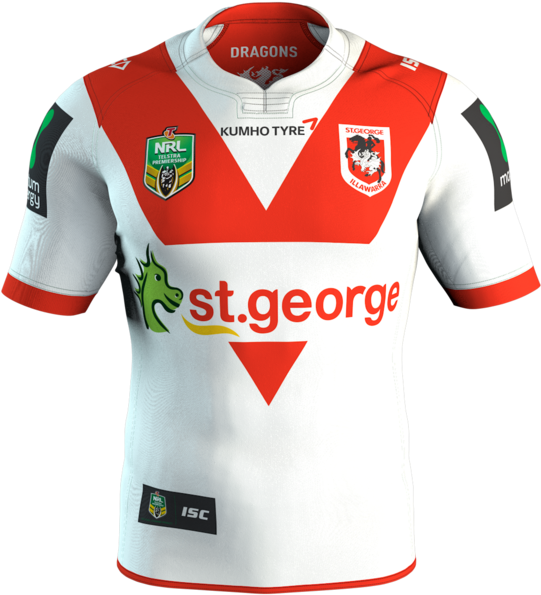 Download St Geroge Illawarra Dragons Nrl Men's Home Jersey 2016 - St ...