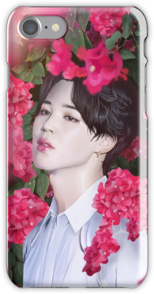 Download Jimin Iphone 7 Snap Case - Bts Jimin Flowers - Full Size PNG ...