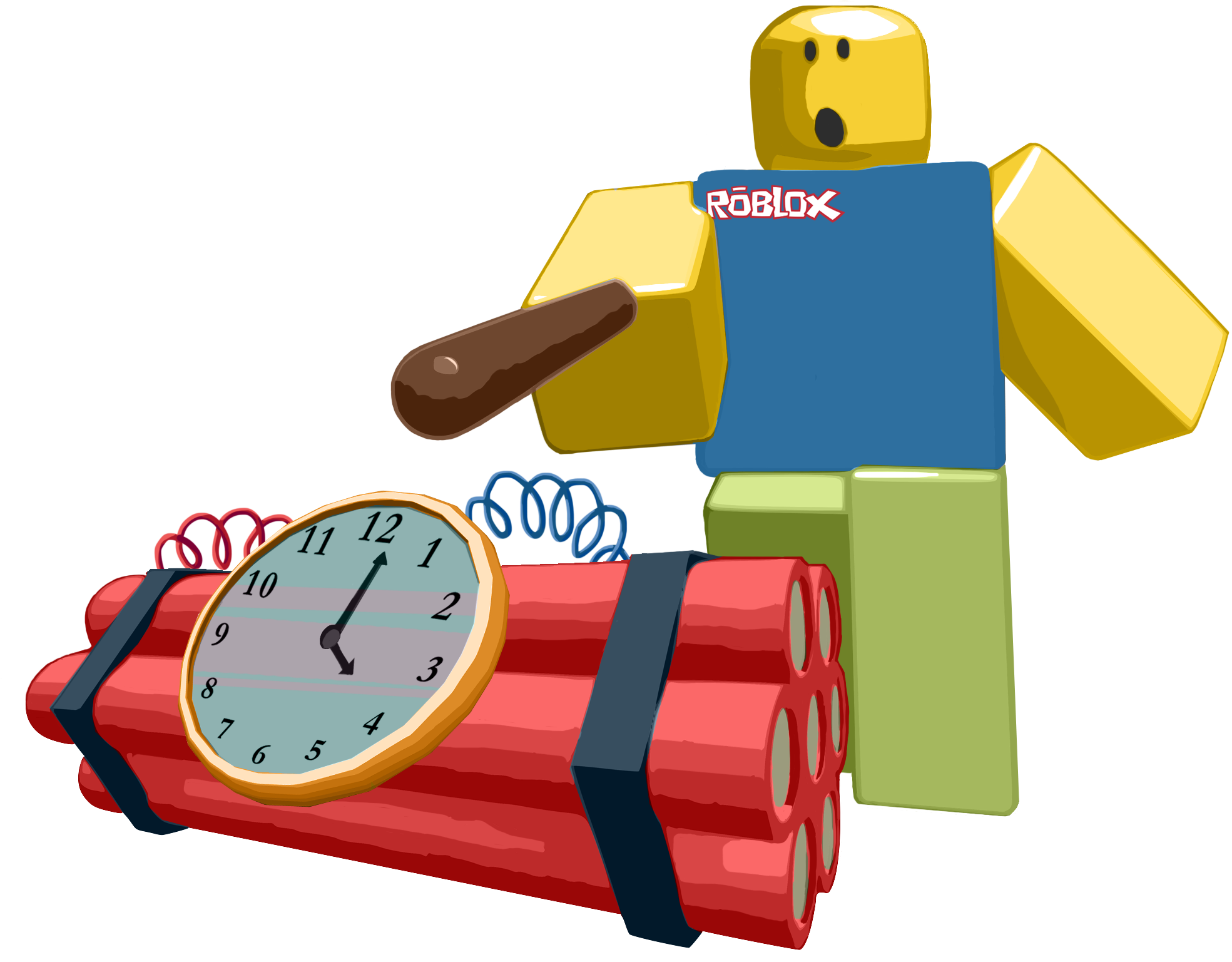 Download Transparent "the Noob Poking A Bomb With A Stick" By Sofloann ...