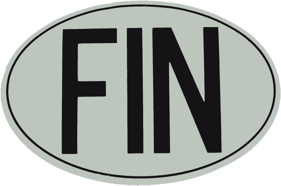 Download Fin International Vehicle Registration Oval - Scad Define Art ...