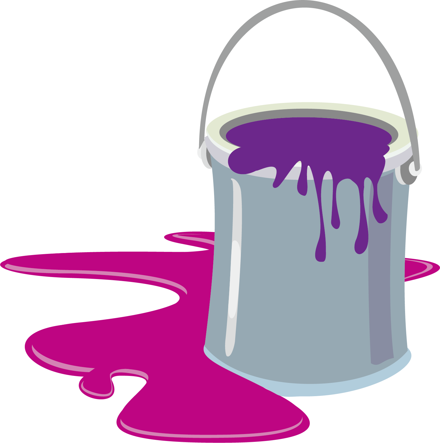 Download Paint Cartoon Clip Art Creative - Paint Bucket Clip Art - Full ...