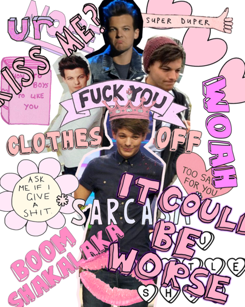 Download Louis Tomlinson, One Direction, And Collage Image - One ...