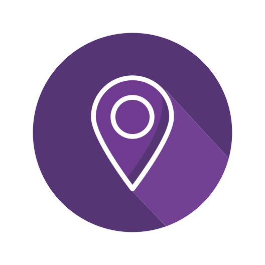 Download Our Locations - Purple Location Icon Png - Full Size PNG Image ...