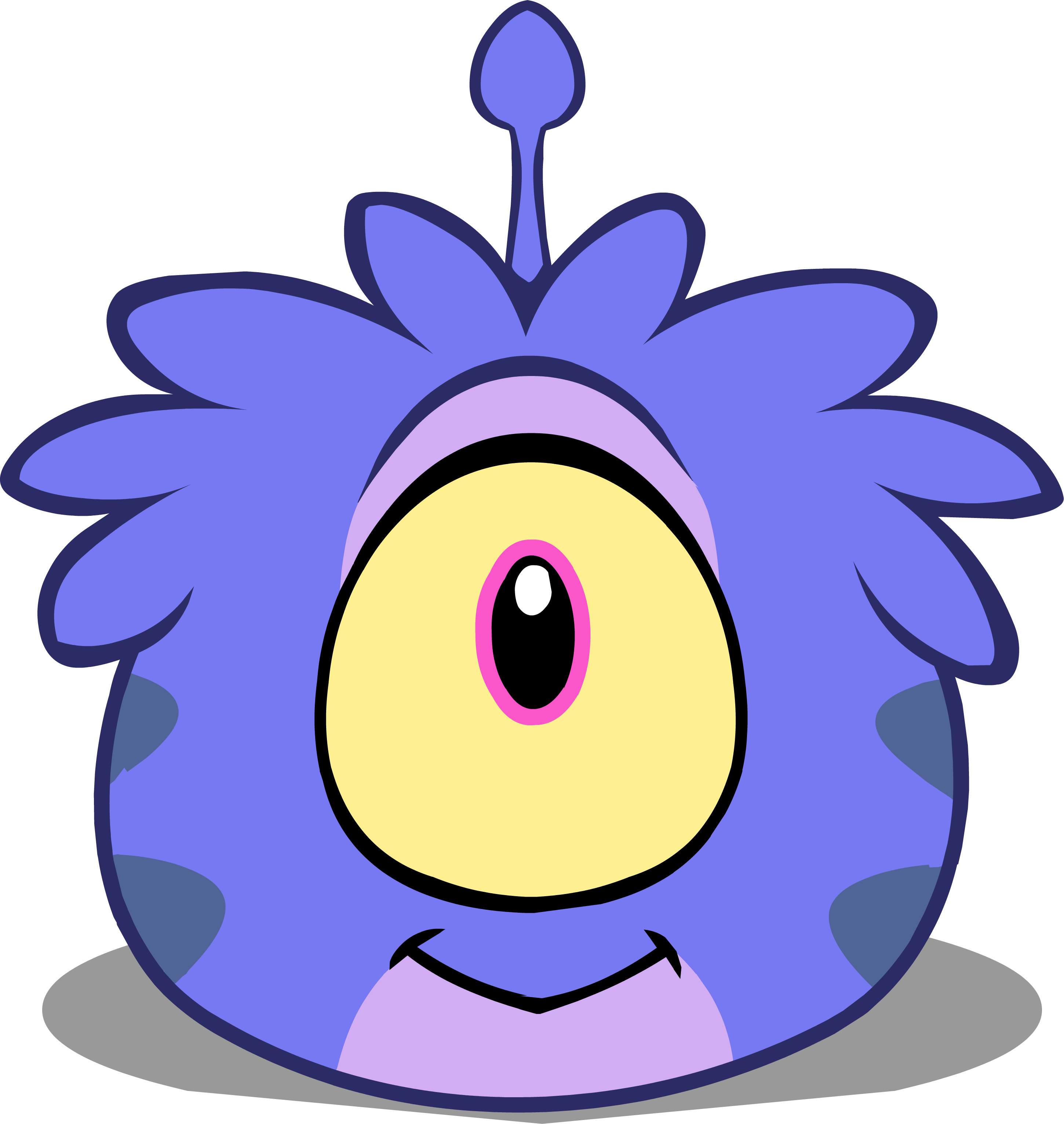 Download Puffle Purple1027 Igloo - Club Penguin Unreleased Puffles ...