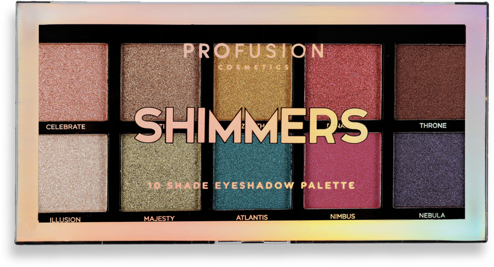 Download 10-shade Eyeshadow Palette Featuring Vivid Shimmer - Full Size ...