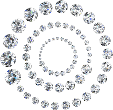 Download Circle Of Diamonds Png - Full Size PNG Image - PNGkit