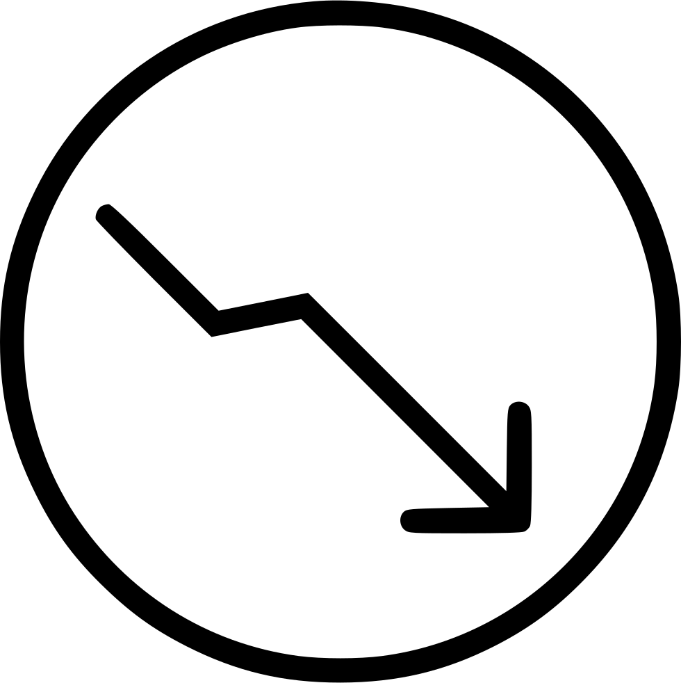 Download Decline Stock Market - Stock Market Decline Icon - Full Size ...