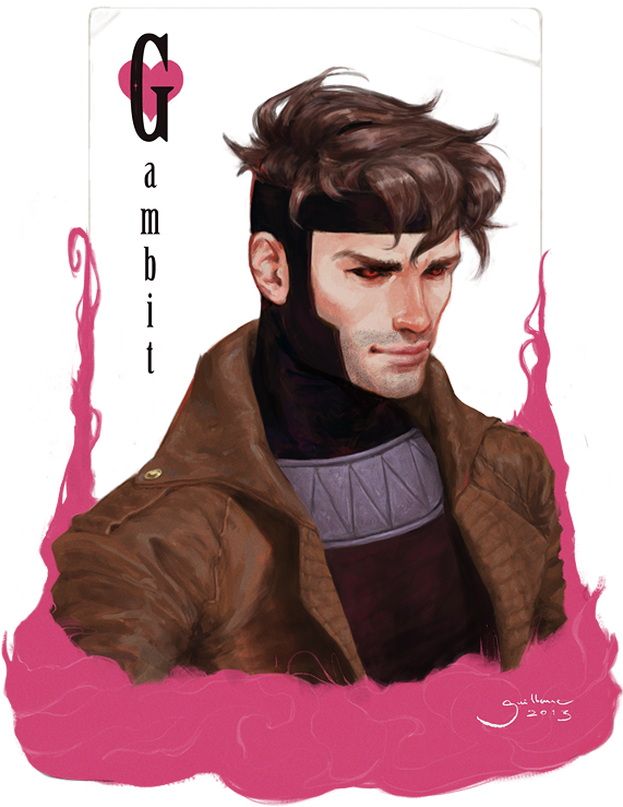 Download Gambit By Guilhcrmc - X Men Gambit Deviantart - Full Size PNG ...