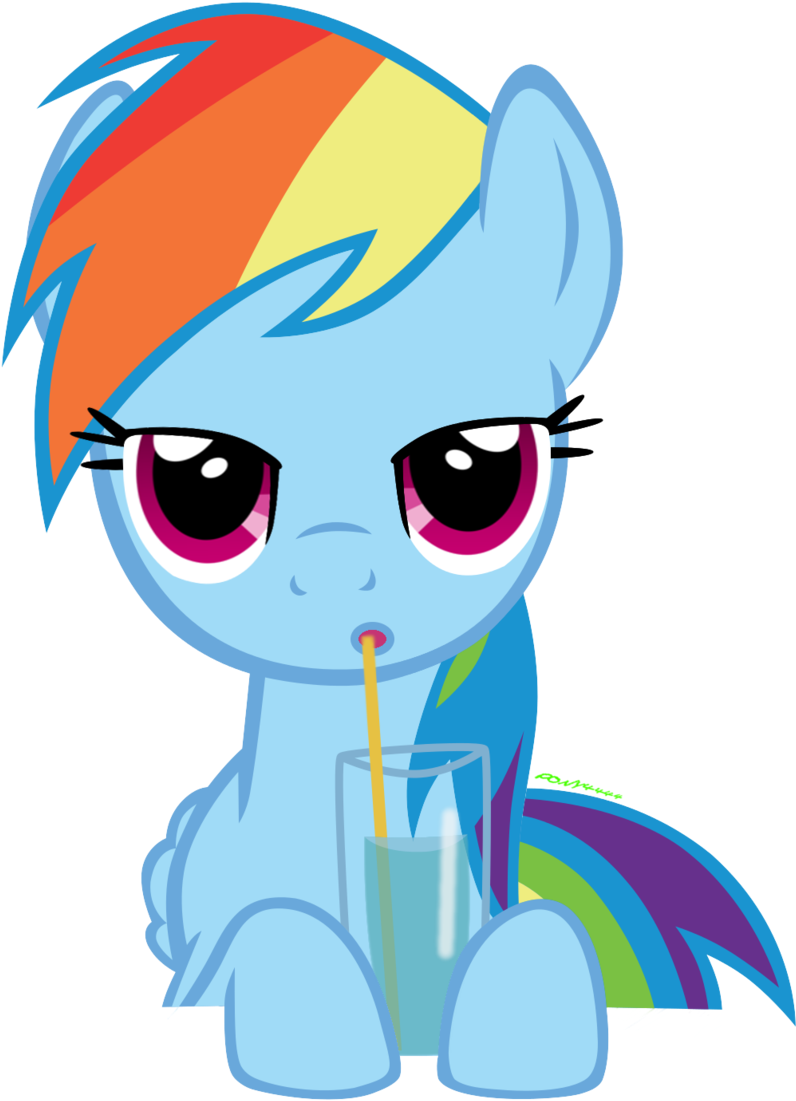 Download Rainbow Dash Drinking Water - My Little Pony Drinking Water ...