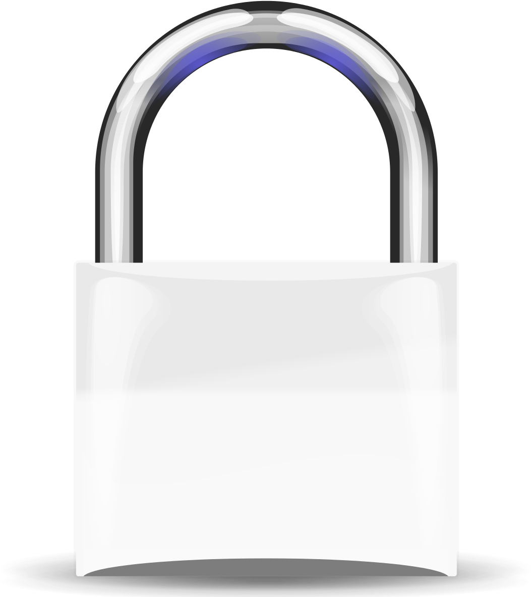 Download File - Padlock-white - Svg - White Lock Png - Full Size PNG ...