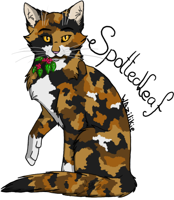 Download Png Warriors Drawing Spottedleaf - Warrior Cats Spottedleaf ...
