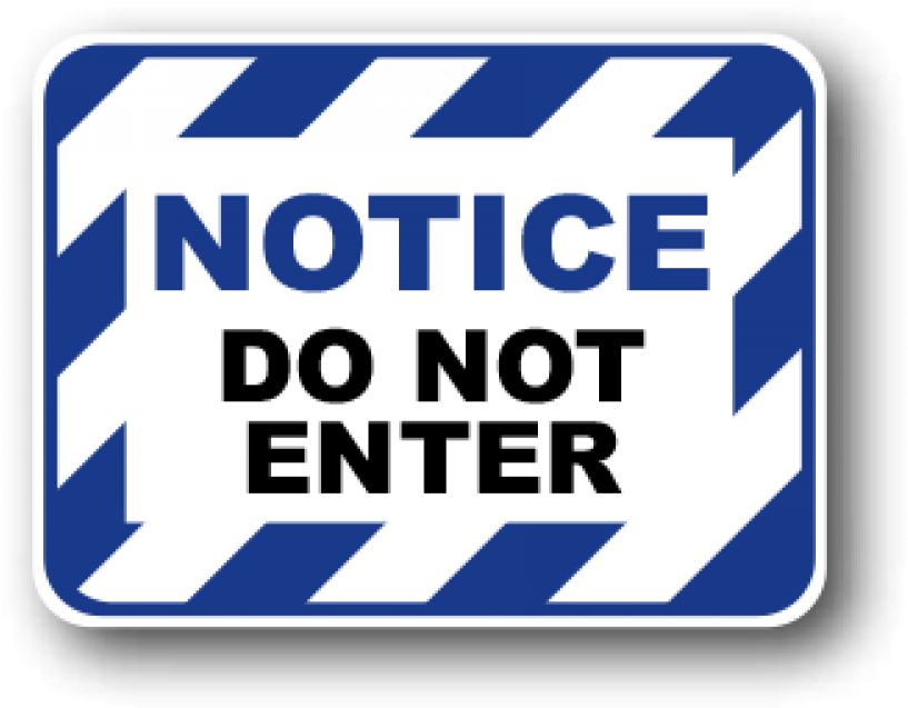 Download Durastripe Rectangular Floor Sign, Notice Do Not Enter ...