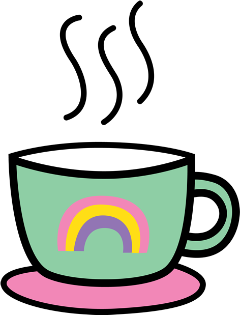 Download Rainbow Tea Cup - Full Size PNG Image - PNGkit