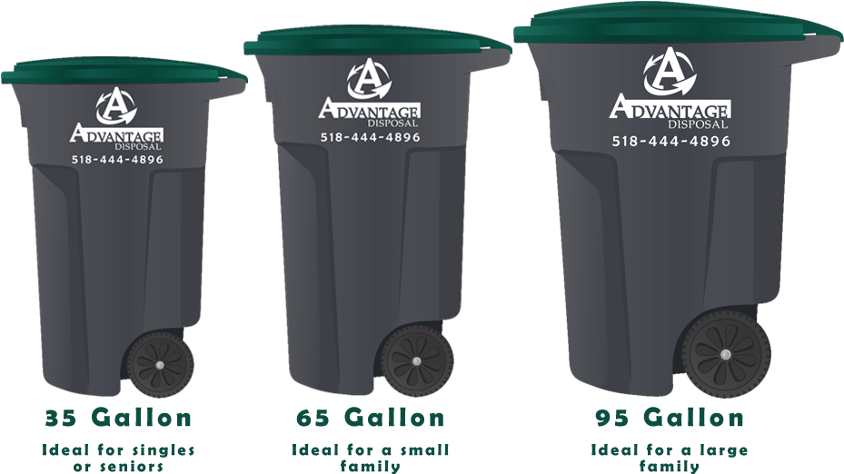 Download Gallon Garbage Bins - Advantage Disposal - Full Size PNG Image ...