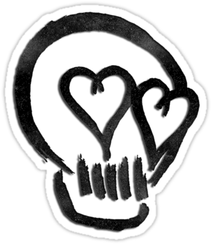 Download 5sos Skull Heart Eyes By Lashtoncandy - 5sos Skull - Full Size ...