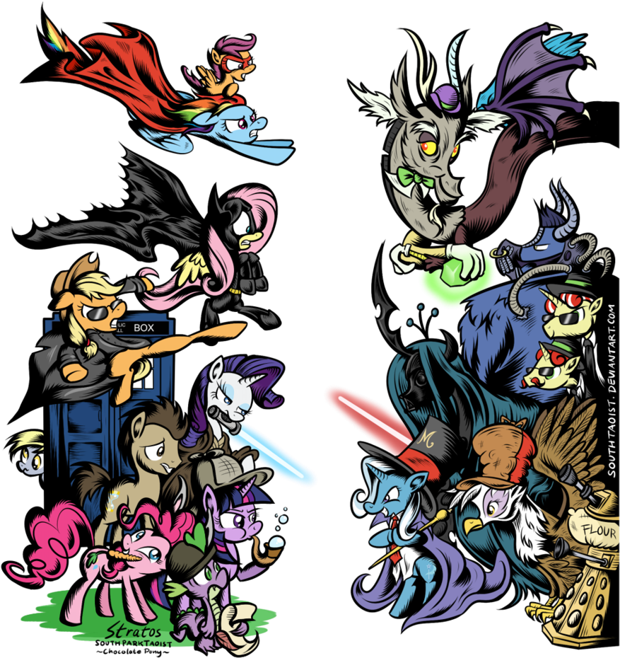 Download Crossover, Dalek, Darth Vader, Derpy Hooves, Discord, - Mlp ...