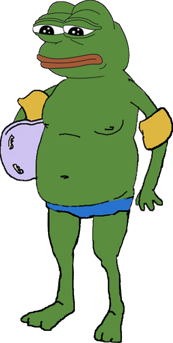 Download Pepe The Frog Swimming - Full Size PNG Image - PNGkit