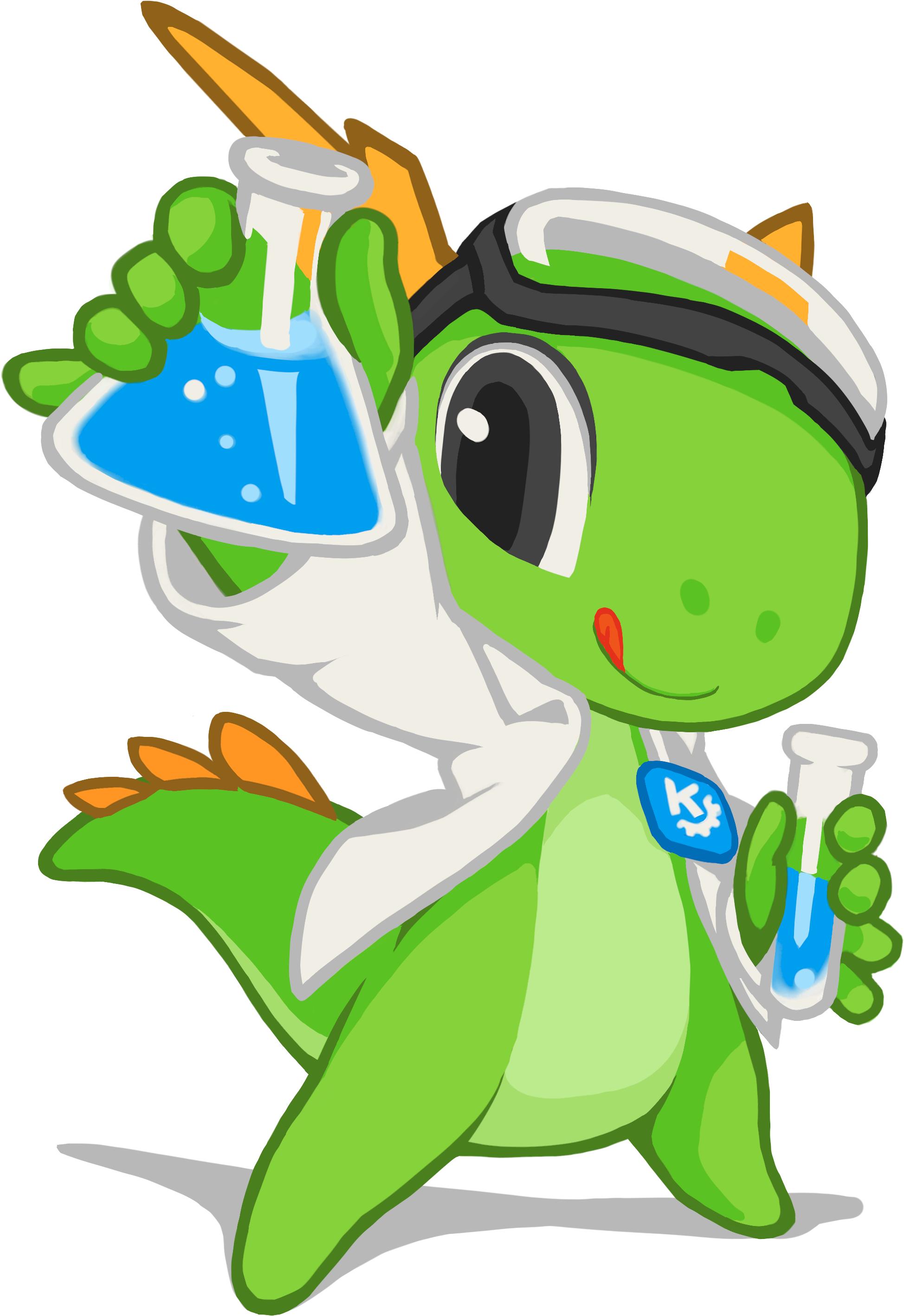 Download Kde Mascot Konqi For Science And Experimental Applications ...