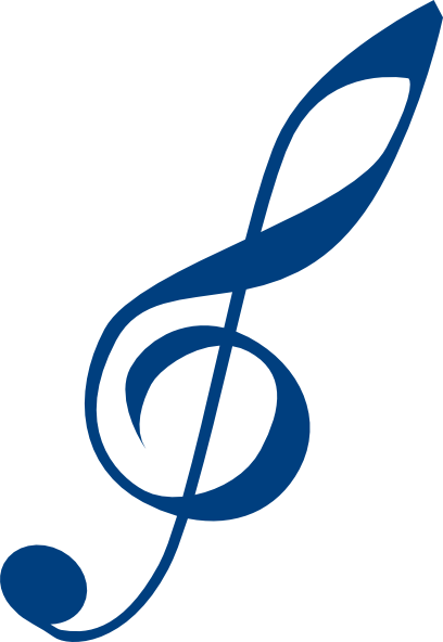 Download Treble Clef Pic - Navy Blue Treble Clef - Full Size PNG Image ...