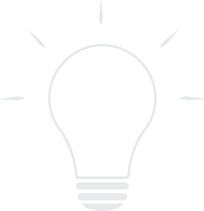 Download Transparent Black And White Lightbulb Icon Png Download - Idea ...