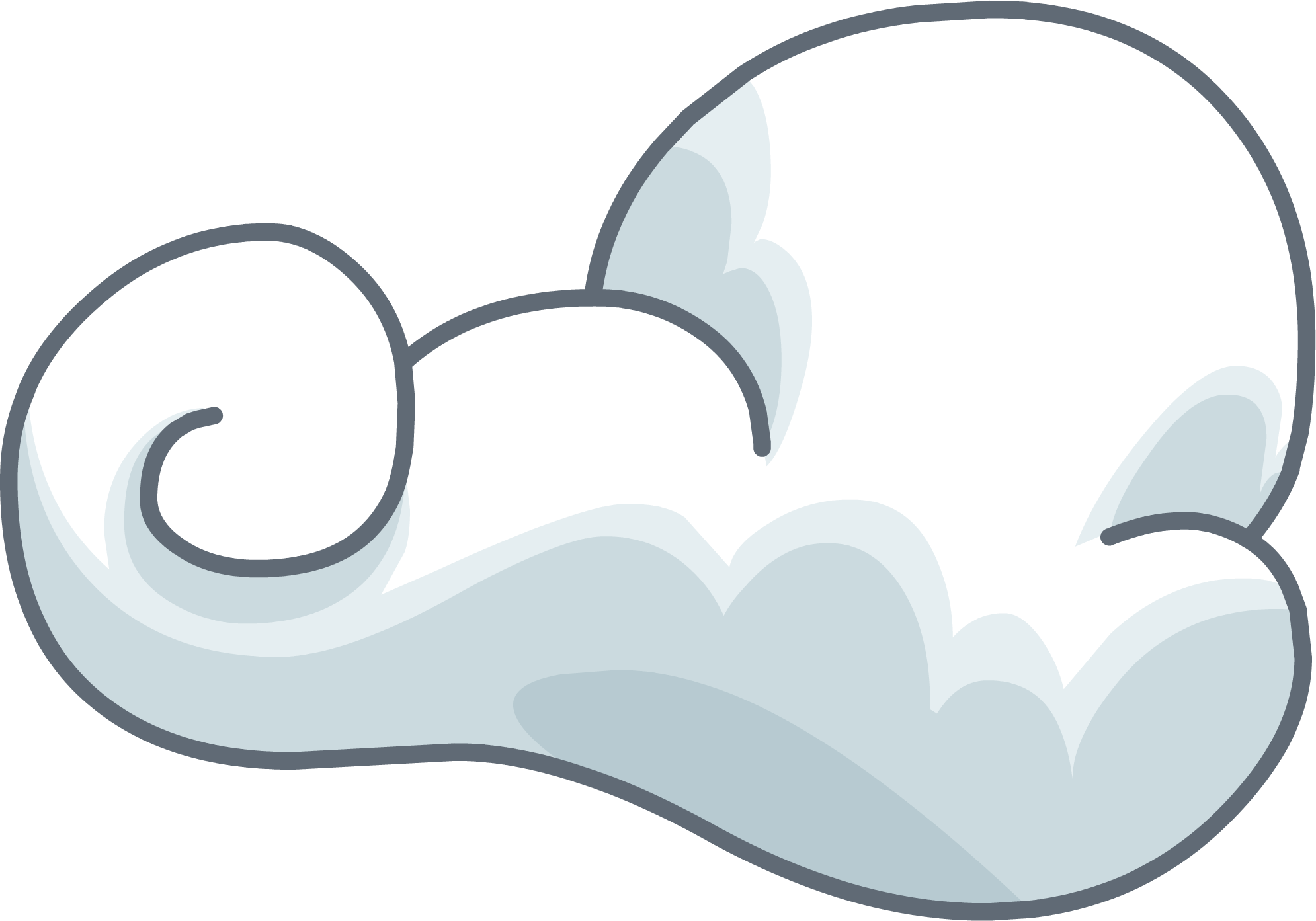 Download Wispy Clouds Icon - Wispy Cloud Clip Art - Full Size PNG Image ...