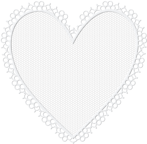 Download Transparent Lace Heart Png Png Transparent Library - Heart ...