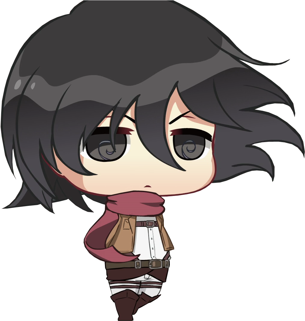 Download Transparent Mikasa Ackerman Png - Mikasa Attack On Titan Chibi ...