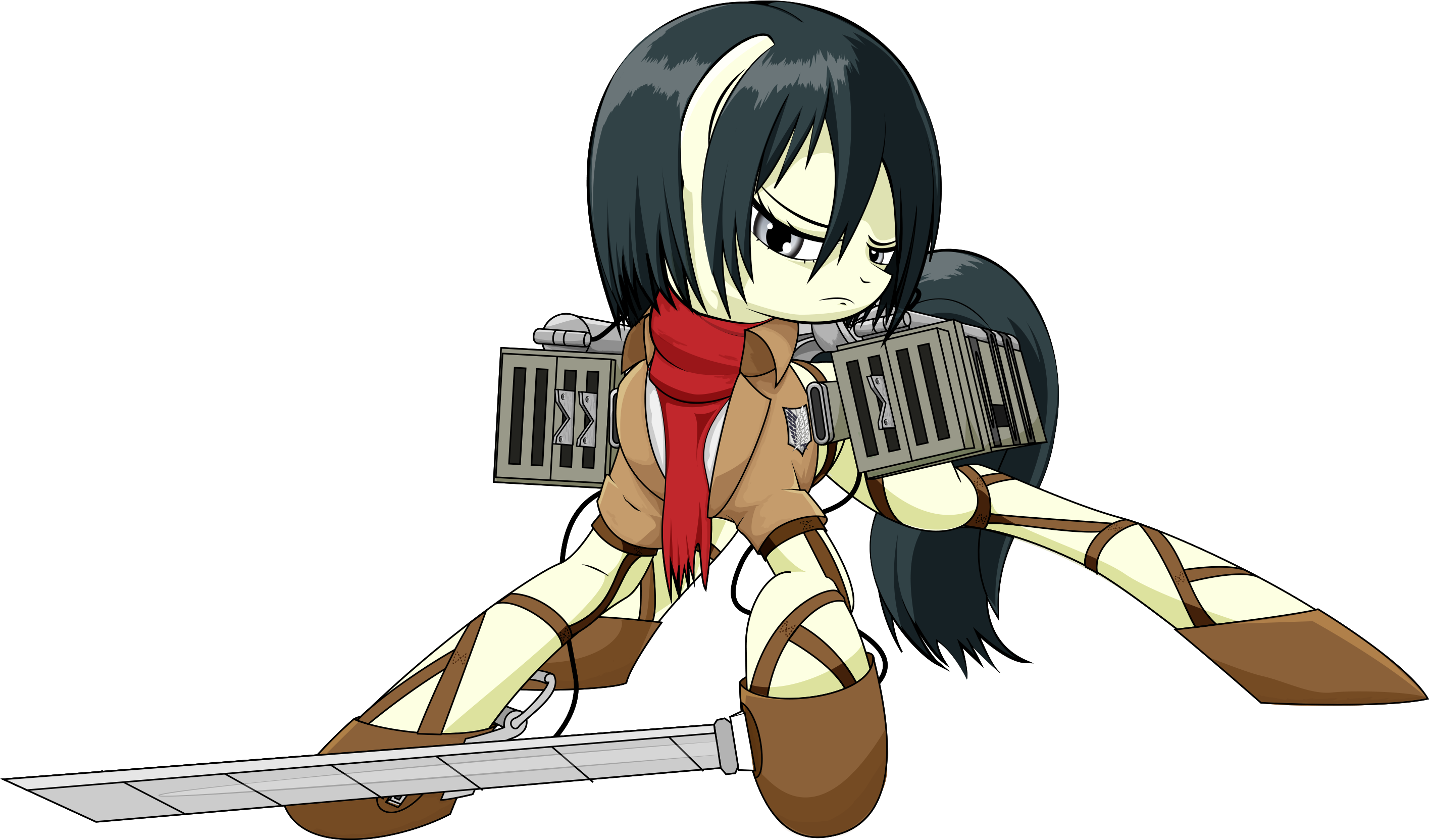 Download Parallaxmlp, Attack On Titan, Mikasa Ackerman, Ponified ...