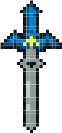Download Master Sword - Pixel Art Master Sword - Full Size PNG Image ...