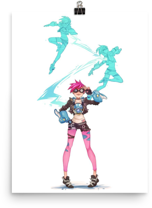 Download Punk Tracer - Punk Tracer Overwatch Fanart - Full Size PNG ...