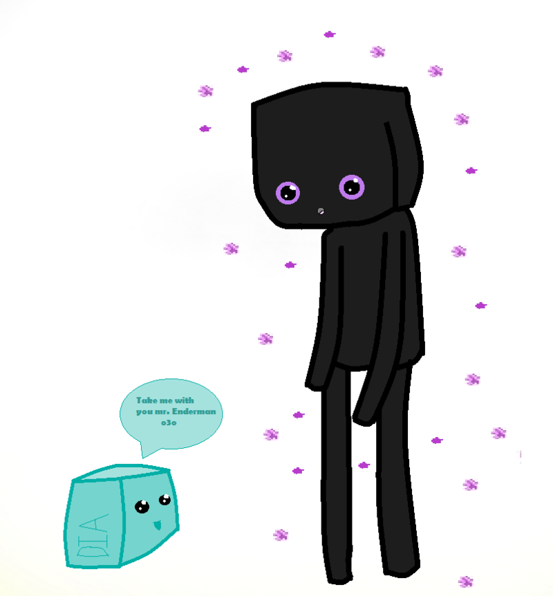 Download Minecraft Enderman And Dia Block By Colorpony On Deviantart ...