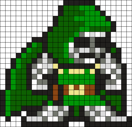 Download Dr Doom Perler Bead Pattern / Bead Sprite - Dr Doom Pixel Art ...