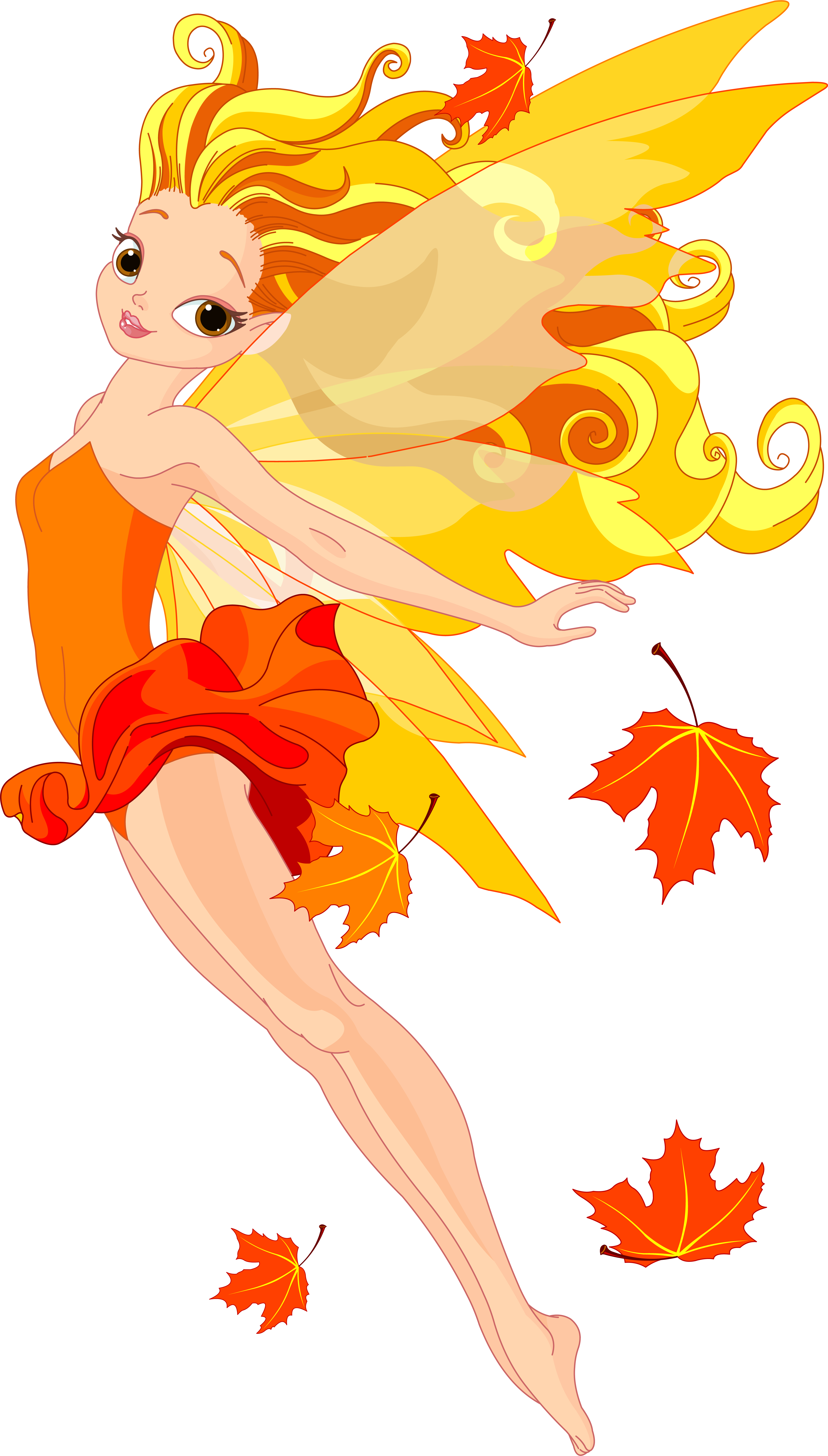 Download Clipart Autumn Fairy - Full Size PNG Image - PNGkit