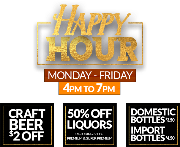 Download Happy Hour - Pub 52 South Miami - Full Size PNG Image - PNGkit