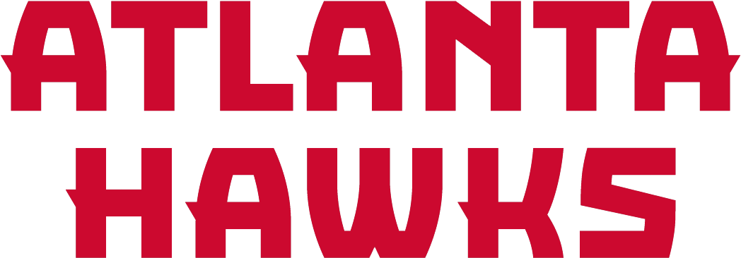 Download Transparent Atlanta Hawks Logo Font - Atlanta Hawks Logo Png ...