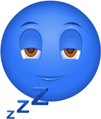 Download Tired, Can't Stay Awake - Tired Blue Emoji - Full Size PNG ...
