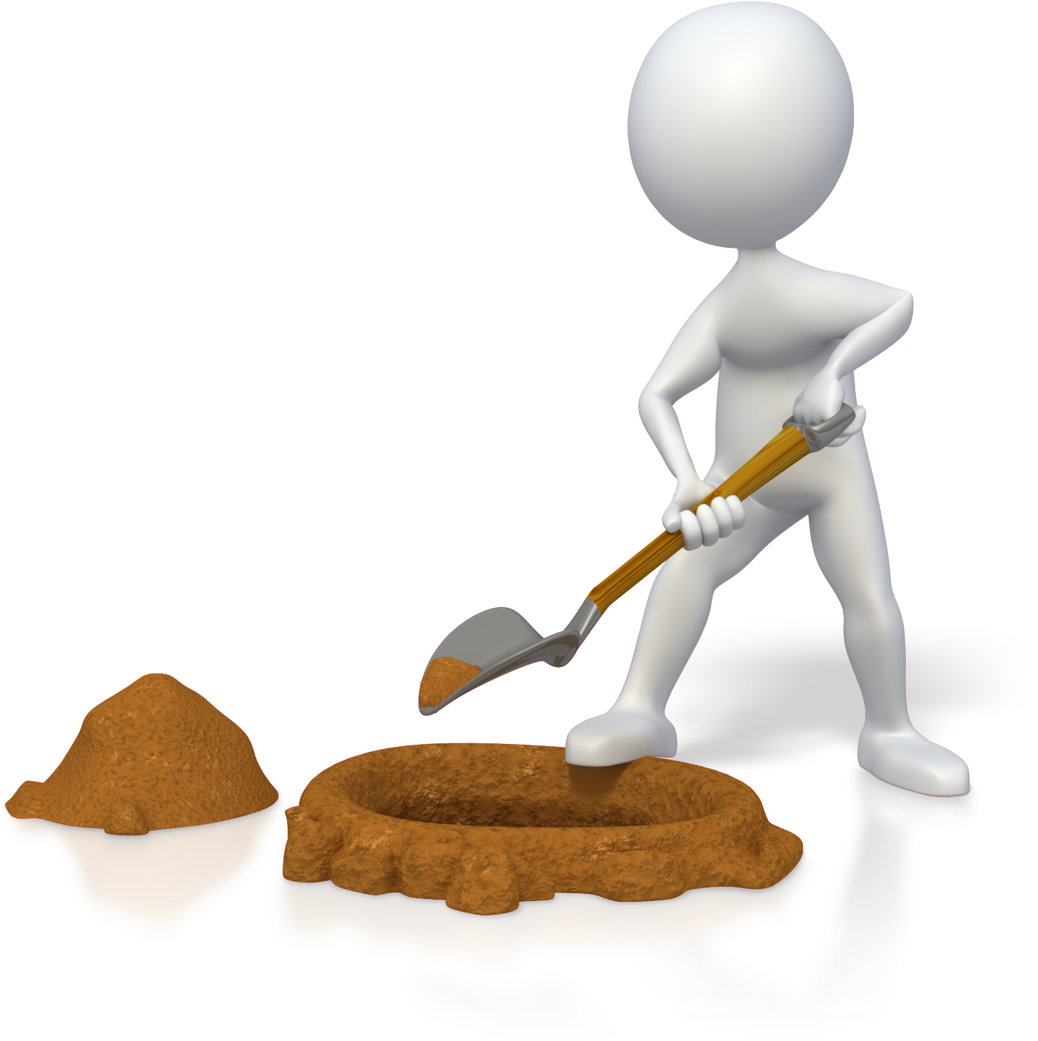 Download Chapter Idol Portfolio Person Digging - 3d Stick Figure Dog ...