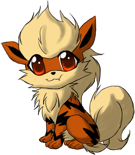 Download Growlithe Drawing Adorable - Chibi Growlithe Png - Full Size ...