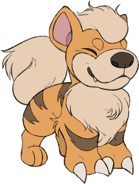 Download Growlithe - Cartoon - Full Size PNG Image - PNGkit