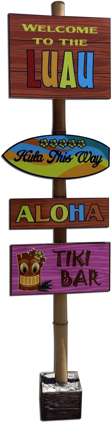 Download Luau Welcome Sign - Luau - Full Size PNG Image - PNGkit